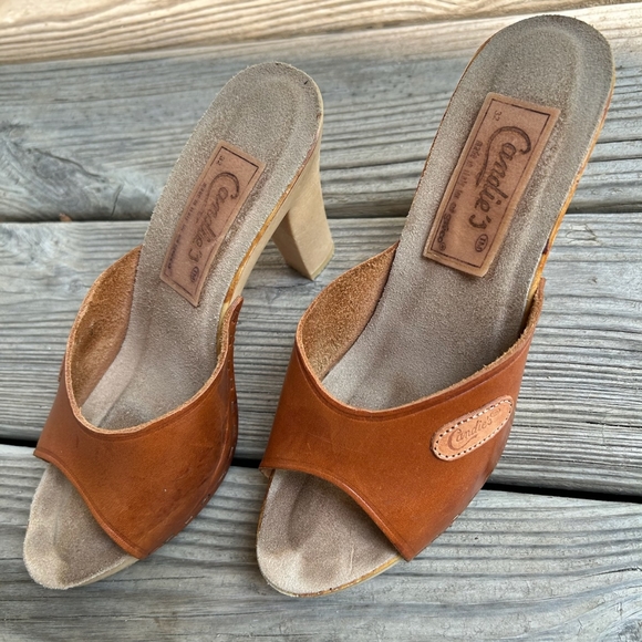 Candie's | Shoes | Vintage 8s Candies Leather Heels Size 9 | Poshmark